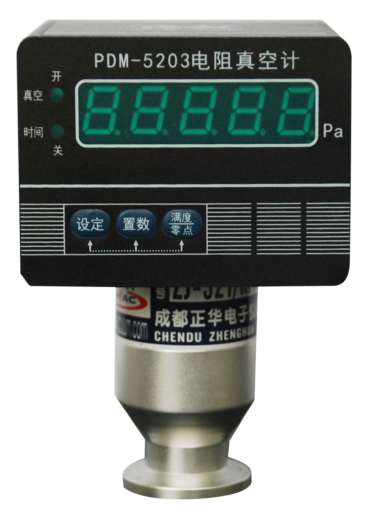 PDM-520B(手持式)微型精密电阻真空计 （充电宝或5V适配器供电） - 成都正华电子仪器有限公司